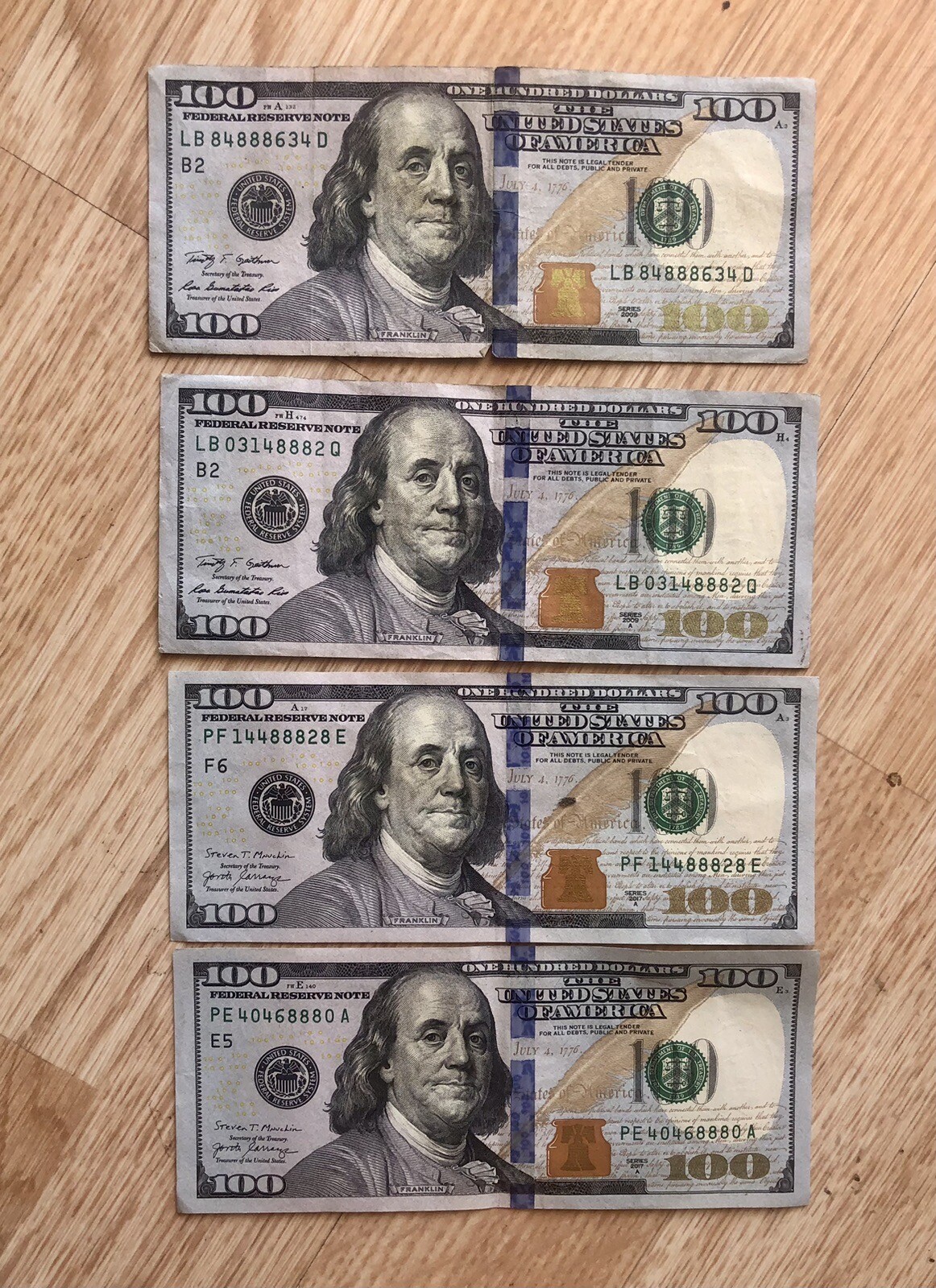 «888» Triple Fancy Serial Number 100 dollar bill 2009/2017 | eBay