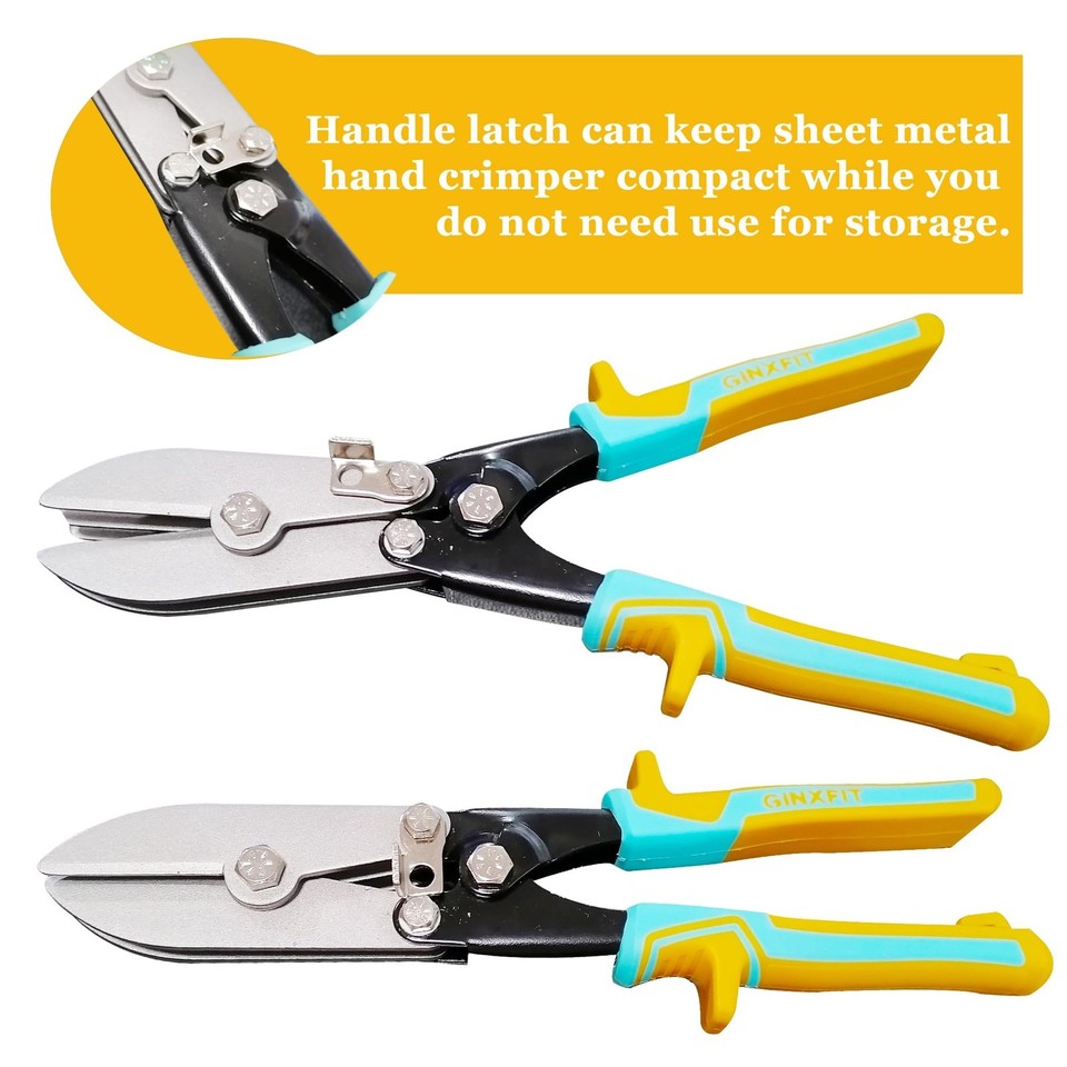 5 Blade Sheet Metal Hand Crimper Downspout Crimper for Venting Work ...
