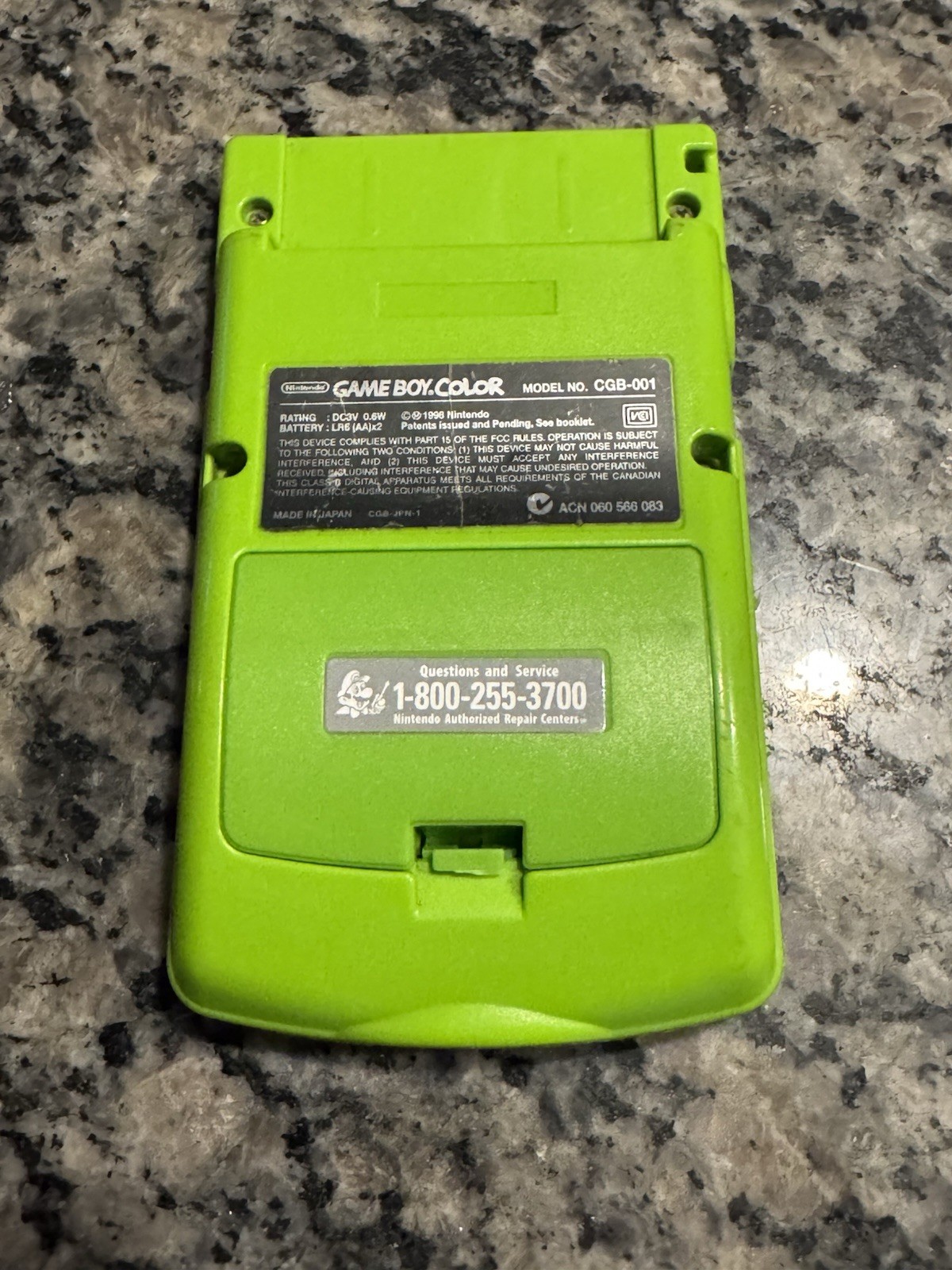 Nintendo Game Boy Color Kiwi Green Handheld Console System *Needs Work ...