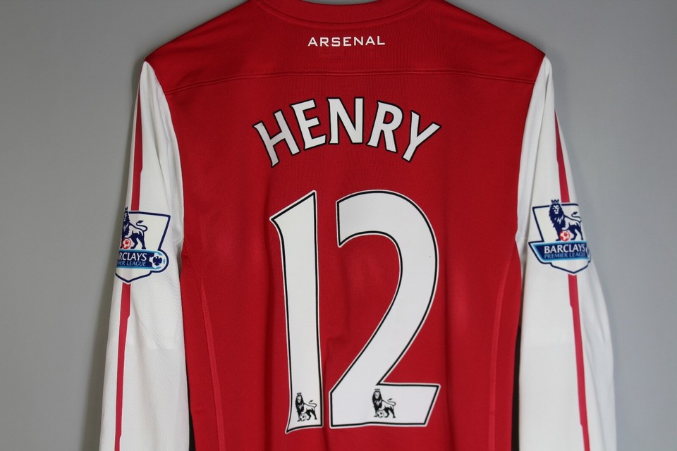 ARSENAL LONDON 2011/2012 HOME FOOTBALL SHIRT JERSEY NIKE #12 HENRY LONG ...