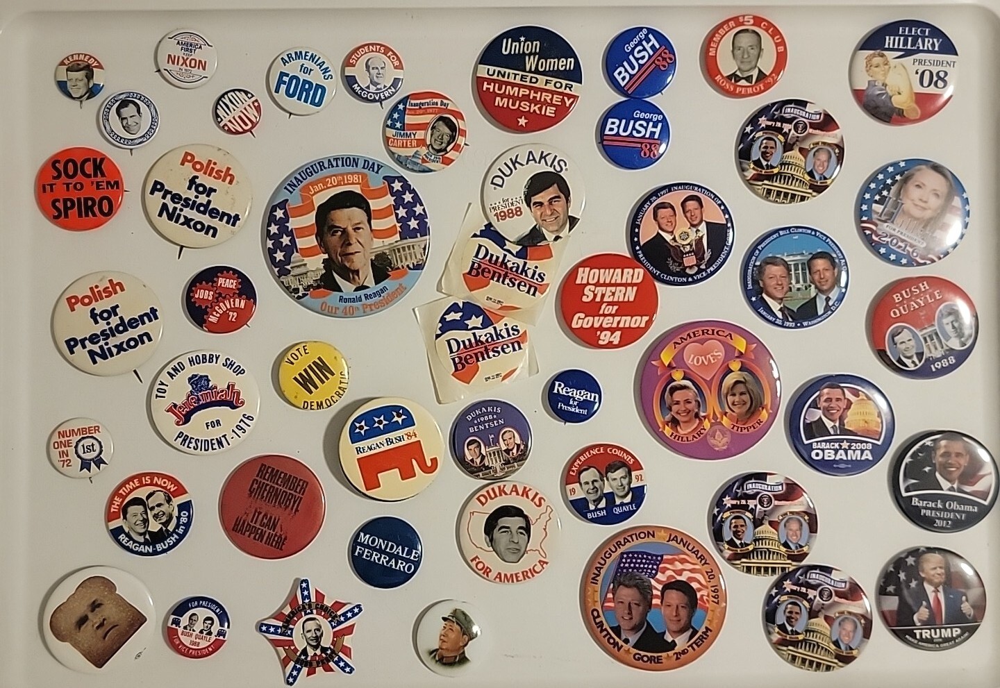 LOT Political Campaign Inaugural BUTTONS pins collection 60s 70s 80s ...