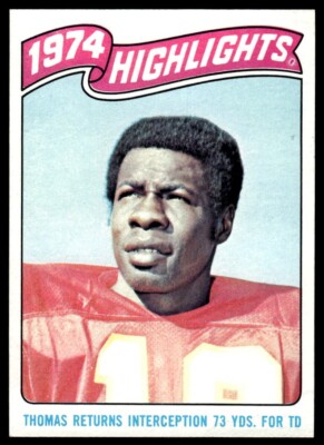 1975 Topps Emmitt Thomas #460 1974 Highlights Kansas City Chiefs K1 | eBay