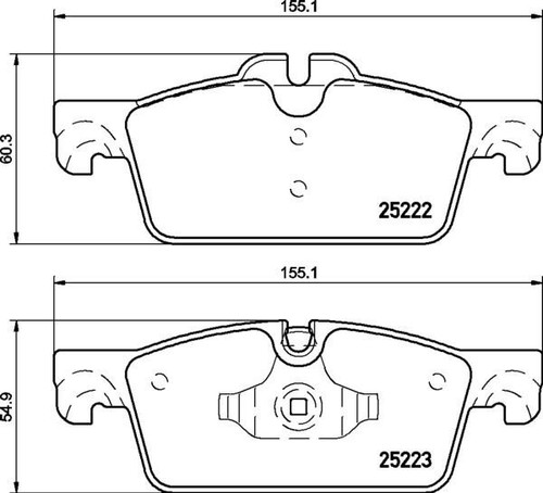Don Car Brake Pad Set Front Wear Warning Contact For Peugeot PCP1422 ...