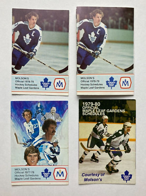 Toronto Maple Leafs Hockey Pocket Schedule Lot (4) 1977-78 / 1978-79 / ...