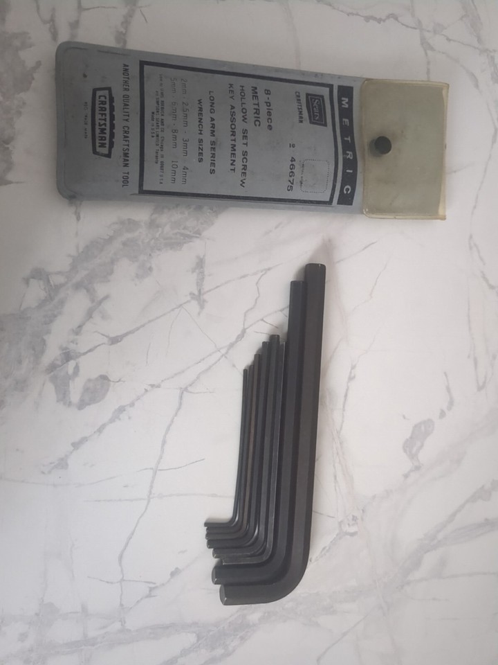 Craftsman Sears Metric Allen Wrench Set Screw Key 46675 | eBay