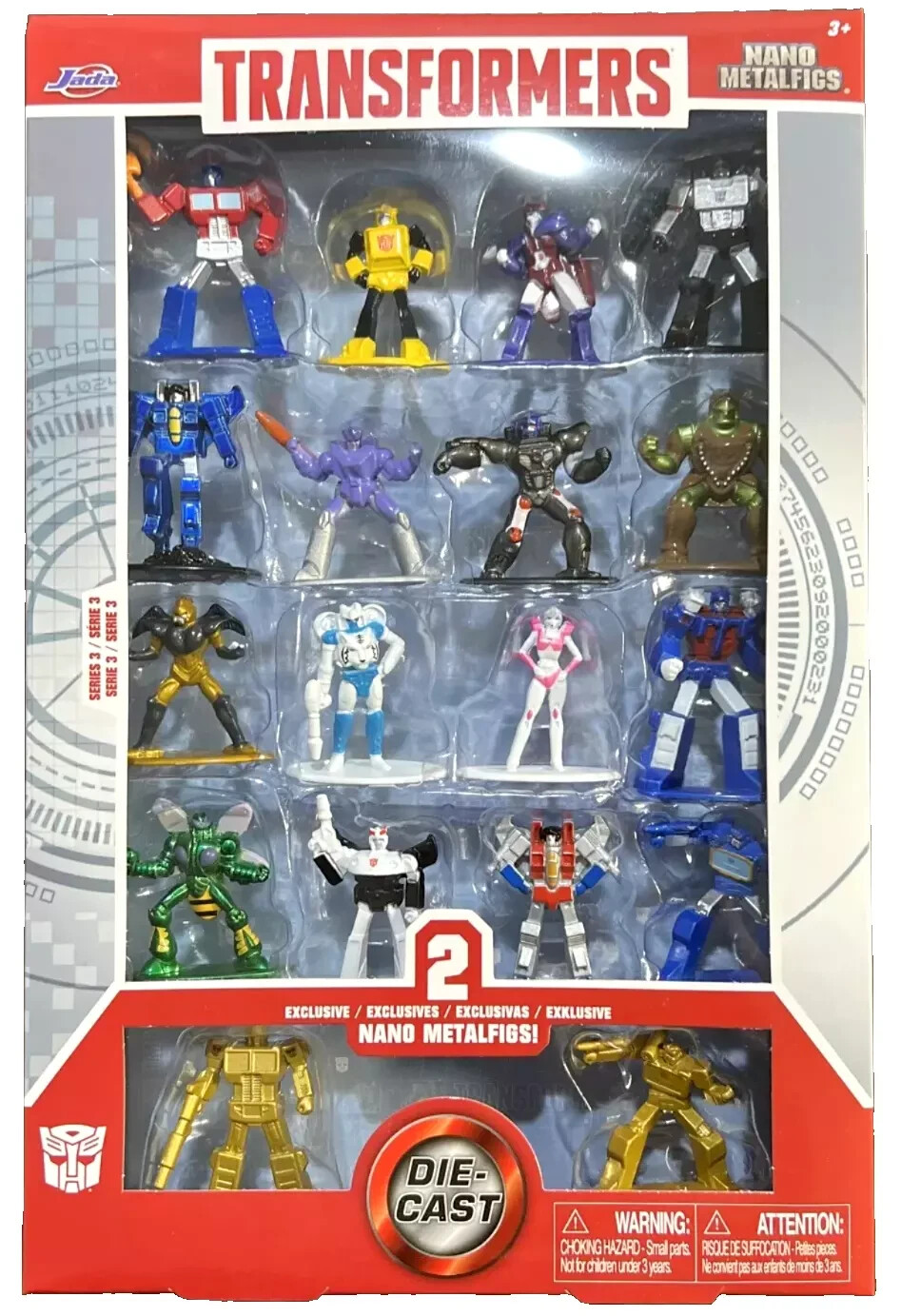 Transformers Jada Series 3 Nano Metal Figures Metalfigs w/ 2 Gold ...