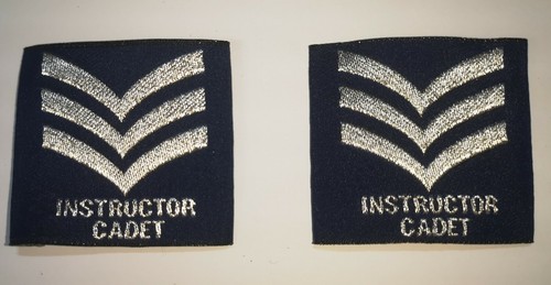 RAF Regiment Style Cadet Instructor Sergeant Rank Slides 1 Pair NEW | eBay