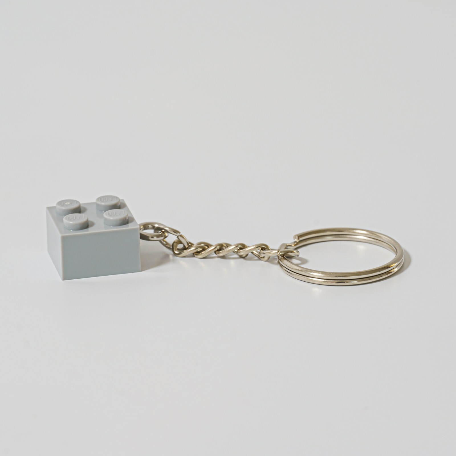 MEDIUM STONE GREYKEYRING/KEYCHAIN FOR KEY HANGER MADE OF LEGO® 2X2 ...