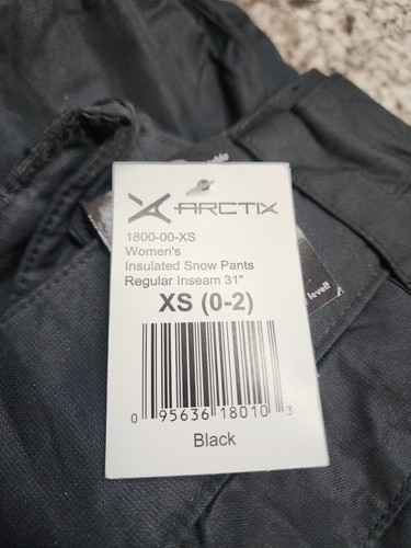 ARCTIX Womens Snowpants - BLACK - size XS(0-2) - INSULATED Washable | eBay