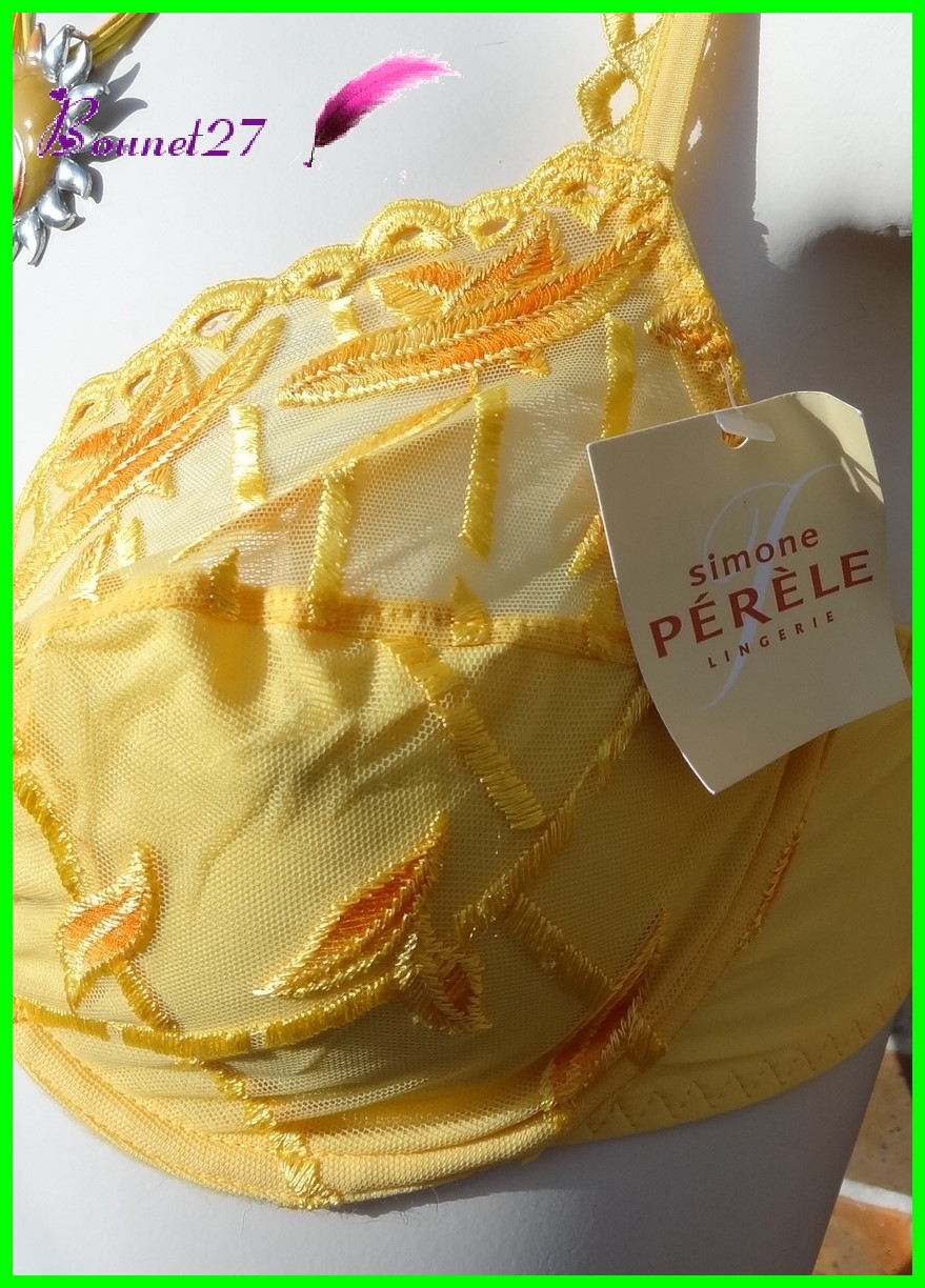 Soutien Gorge SIMONE PERELE Couleur Jaune Taille 85D Neuf avec ...