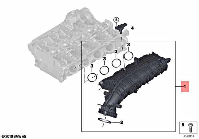 Genuine BMW X3 G01 G02 G08 G20 G21 G22 G23 INTAKE MANIFOLD SYSTEM ...