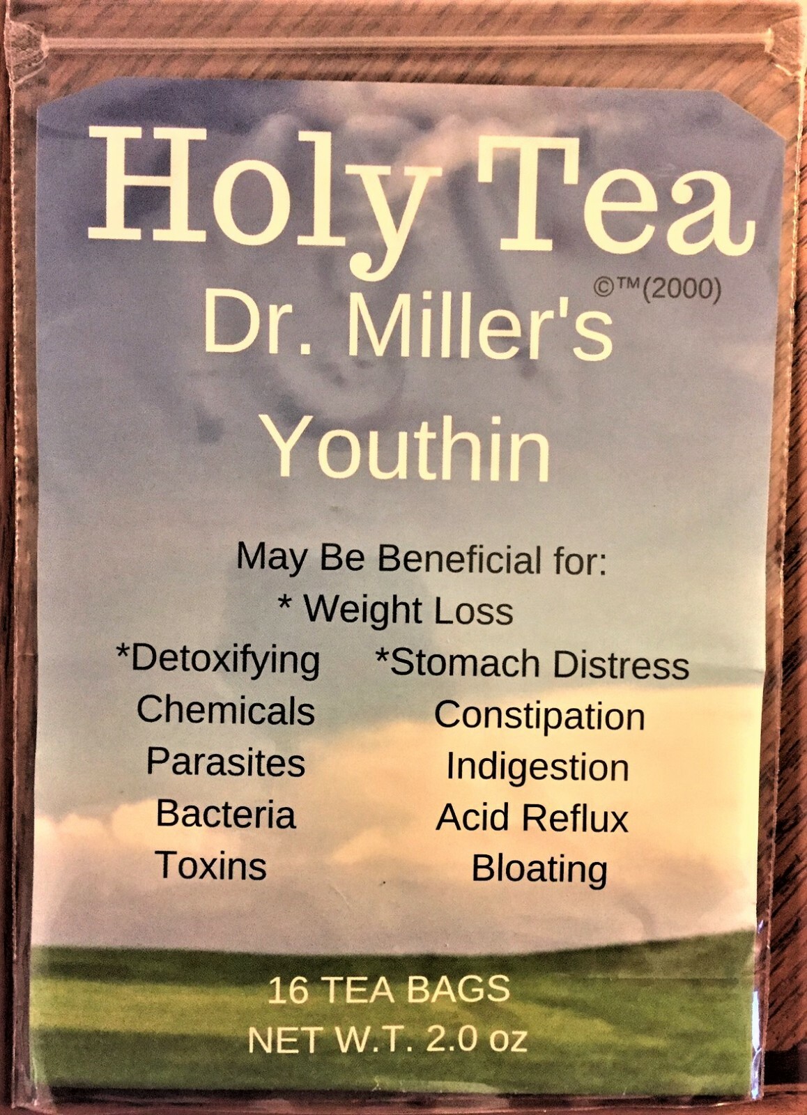 Dr Millers YouTHIN™ HOLY TEA - Two Month Supply (16 bags) NEW SALE ...