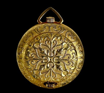 Vintage Burgana Mechanical Ladies Pendant Watch Gold Plate | eBay