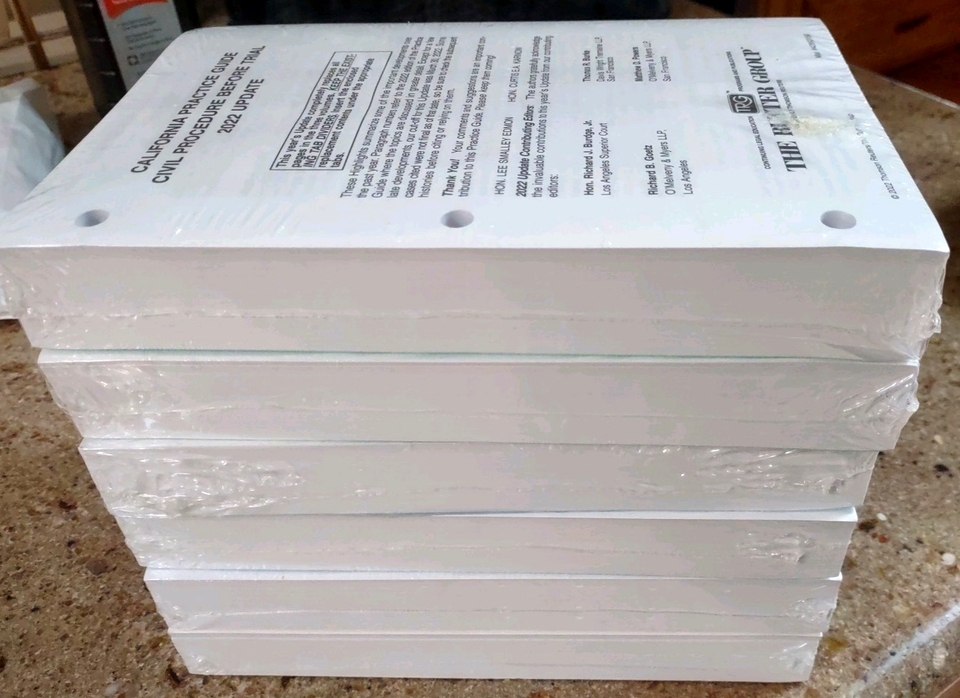 2022 Civil Procedure Before Trial Rutter Group Practice Guide ...