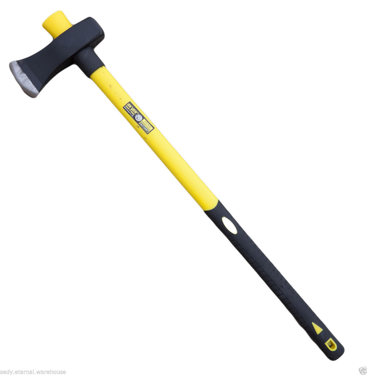 NEW 6LB 35" Fiberglass Handle Wood Pile Camping Axe Blocksplitter Block ...