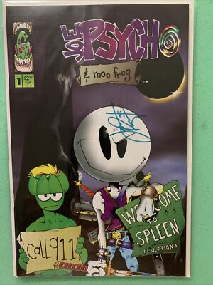 Joe Psycho & Moo Frog #1 Goblin Studios 1996. Signed. | eBay
