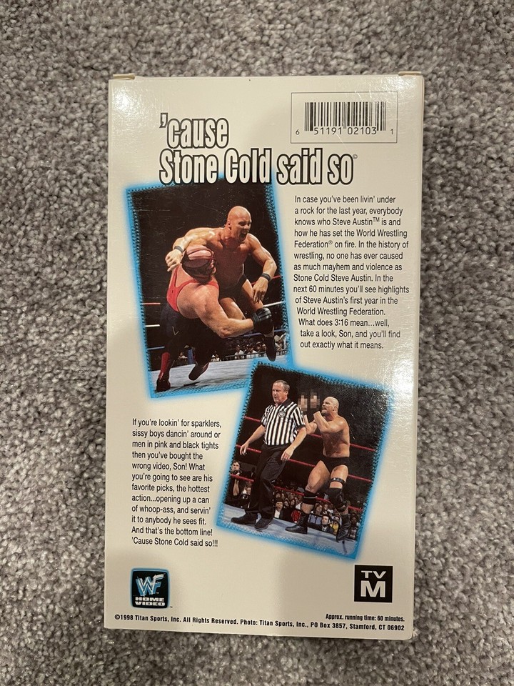 WWF - Cause Stone Cold Said So vhs 651191021031| eBay