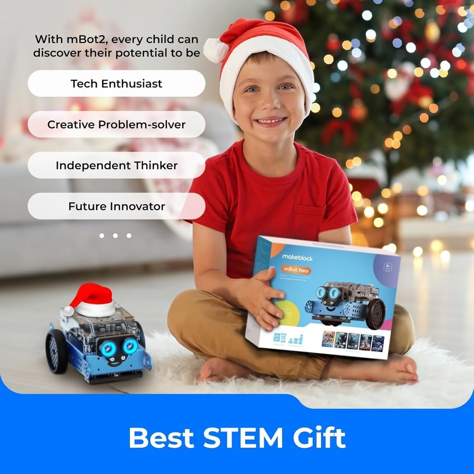 Makeblock mBot2 Coding Robot for Kids 8-12+, Scratch & Python, STEM Kit ...