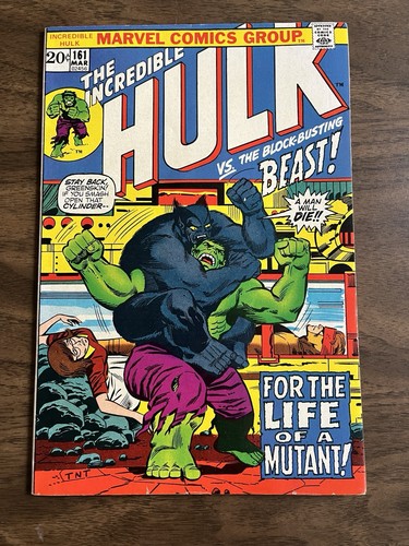 Marvel Comics Incredible Hulk #161 Beast & Death of The Mimic FN | eBay