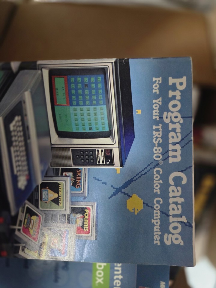 Vintage Radio Shack TRS-80 26-3003 Color Computer wi/joy sticks games ...