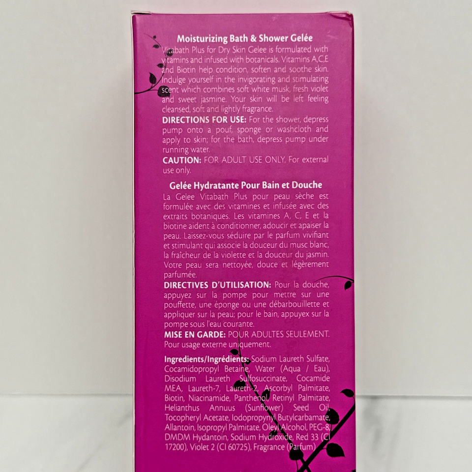 Vitabath Plus for Dry Skin Moisturizing Bath & Shower Gelee - 21 oz | eBay