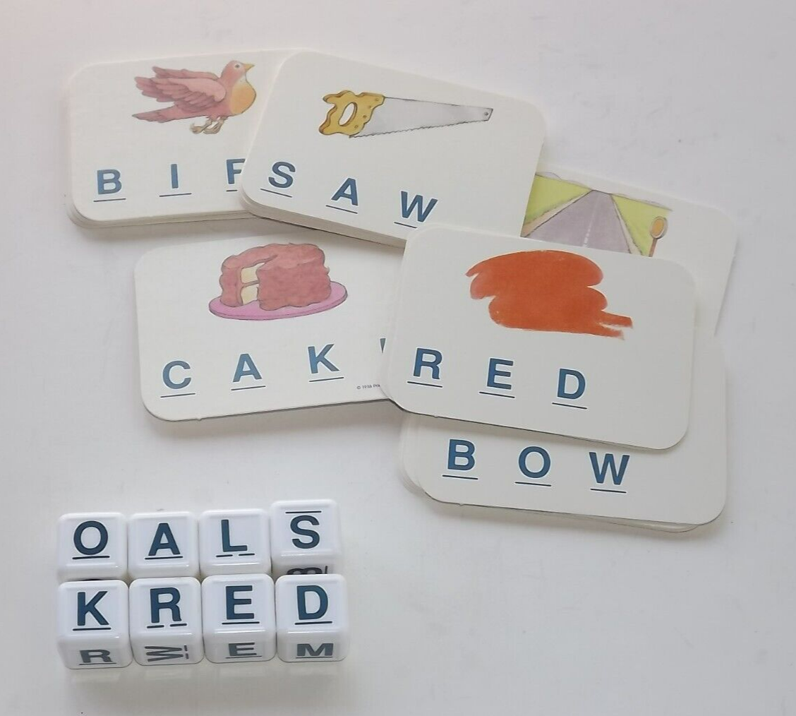 1998 Boggle Junior Jr Game Replacement Pieces Parts - Dice & Cards | eBay