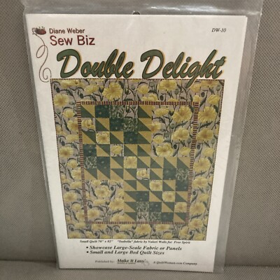 Sew Biz by Diane Weber, Double Delight quilt pattern 70" x 82" - DW-10 | eBay