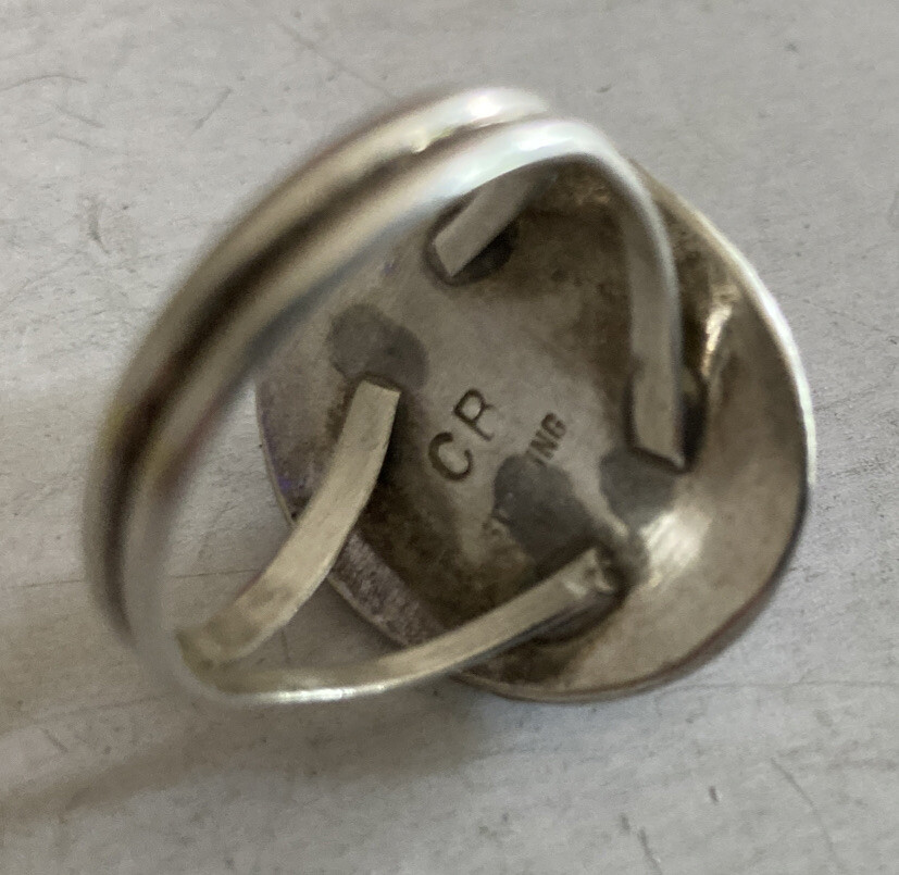 Vintage Nice Navajo Cynthia Begay CB Sterling Silver Charoite Ring Size ...