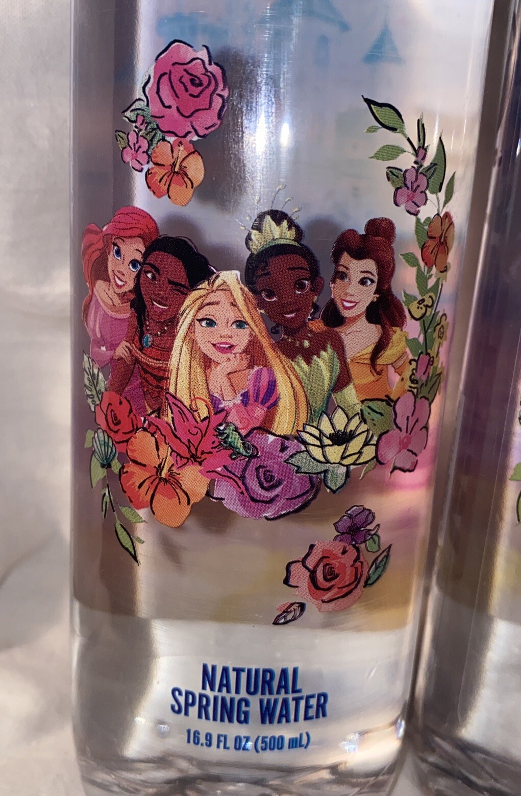 Lot Of 2 Disney Princess Natural Spring Water 16.9 fl oz Bottle waterco ...