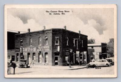 Corner Drug Store ST. JAMES Missouri Vintage Pharmacy Coca Cola Sign ...