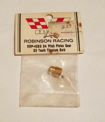 Robinson Racing Products Pinion Gear 20t 64p Gold Titanium Vintage Rc ...