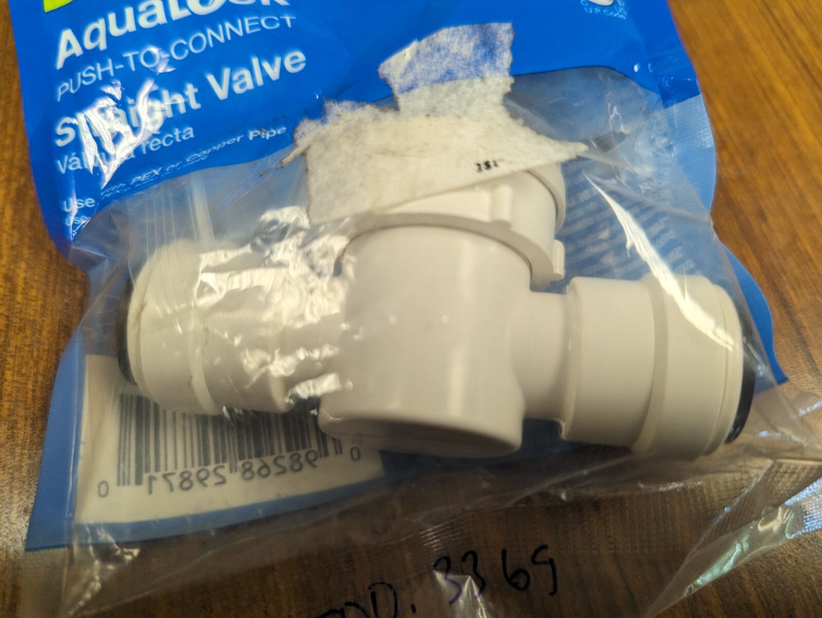 Watts Aqualock 3539 Series Quick Connect Straight Valve 3/8" 3539-08 ...