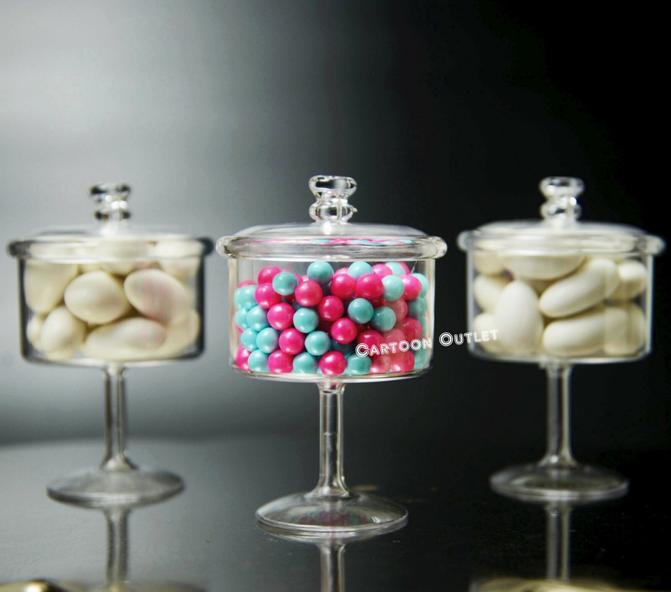 12 BABY SHOWER COMMUNION Party Favors Apothecary Mini CANDY CONTAINERS ...