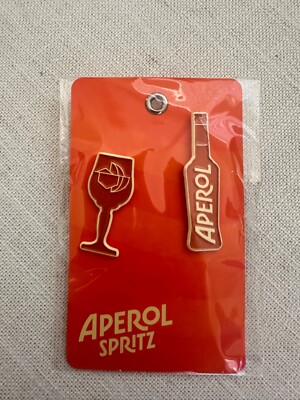 Aperol Spritz Enamel Lapel Pin Hat Pin - Two Pins!! Brand New | eBay
