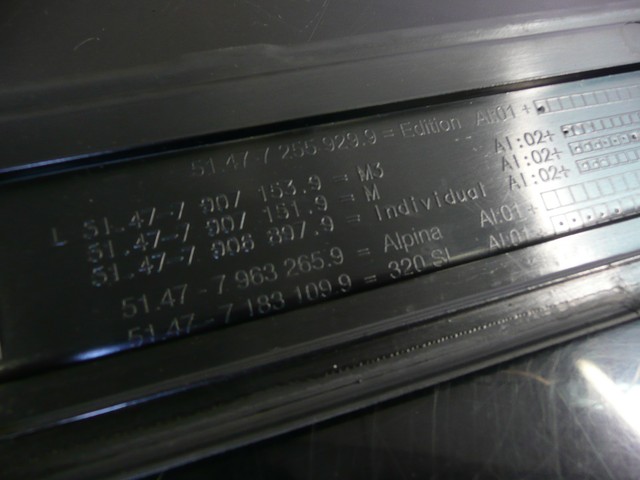 BMW Genuine Door Sill Strip Front Left E90/e91 3 Series 51477907151 for ...