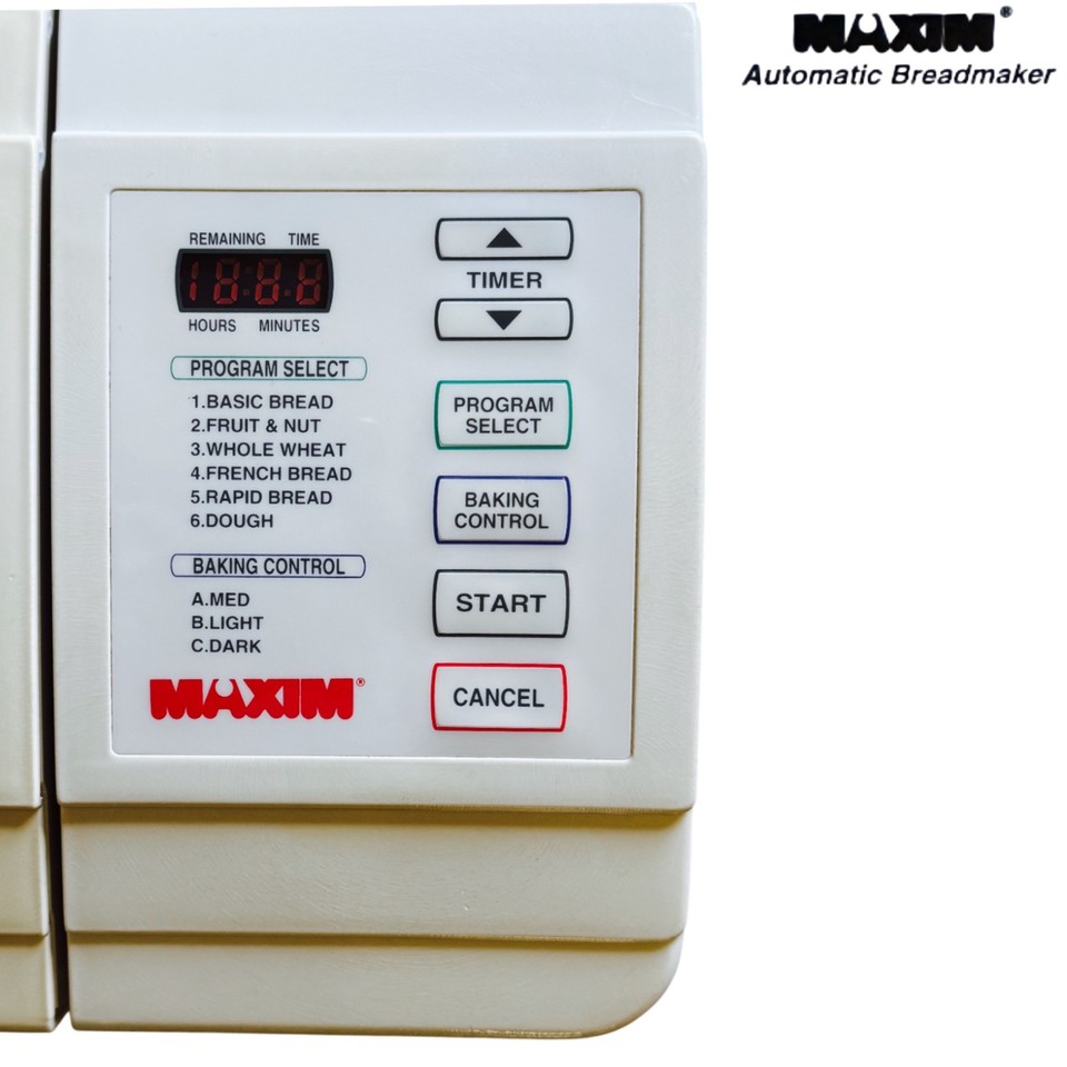 MAXIM Accu-Bakery II Automatic Breadmaker Model BB3 - MINT CONDITION ...