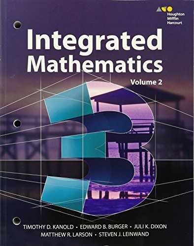 Hmh Integrated Math 3: - Paperback, by Houghton Mifflin Harcourt - Good ...