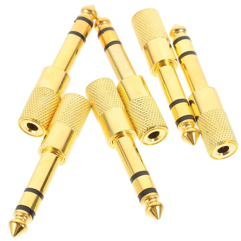 6Pcs Microphone Audio Connector Adapter Guitar Speaker Audio Cable ...