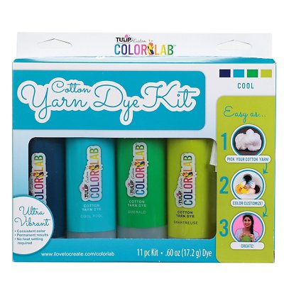 Arts And Crafts For Girls Yarn Dyeing Kit Tie Dye Powder Cool Colors 11 ...