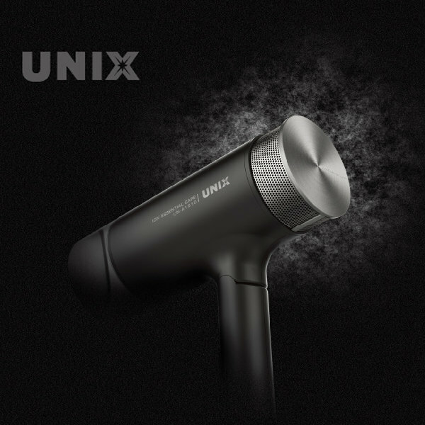 UNIX Un-a1610 1600w Metal Matte Black Hair Dryer Ion Ceramic 220v for ...
