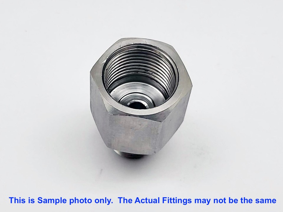 M8x1.0 Female to M10x1.0 Male Stainless Sensor Adaptor Fittings ...