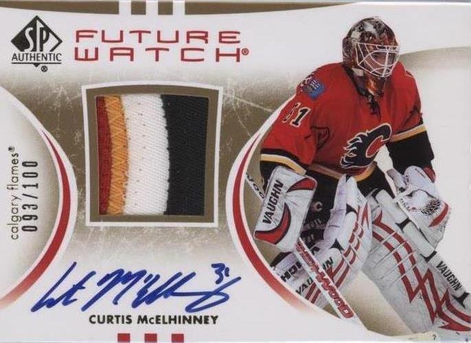 2007-08 SP Authentic - Autographed Future Watch Curtis McElhinney #202 ...