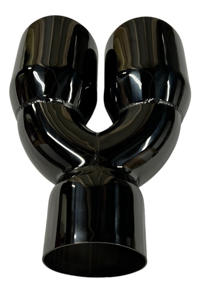 Exhaust Tip 2.50" Inlet 3.50" Outlet 9.50" long WDWDRS3500950-250-GBK ...