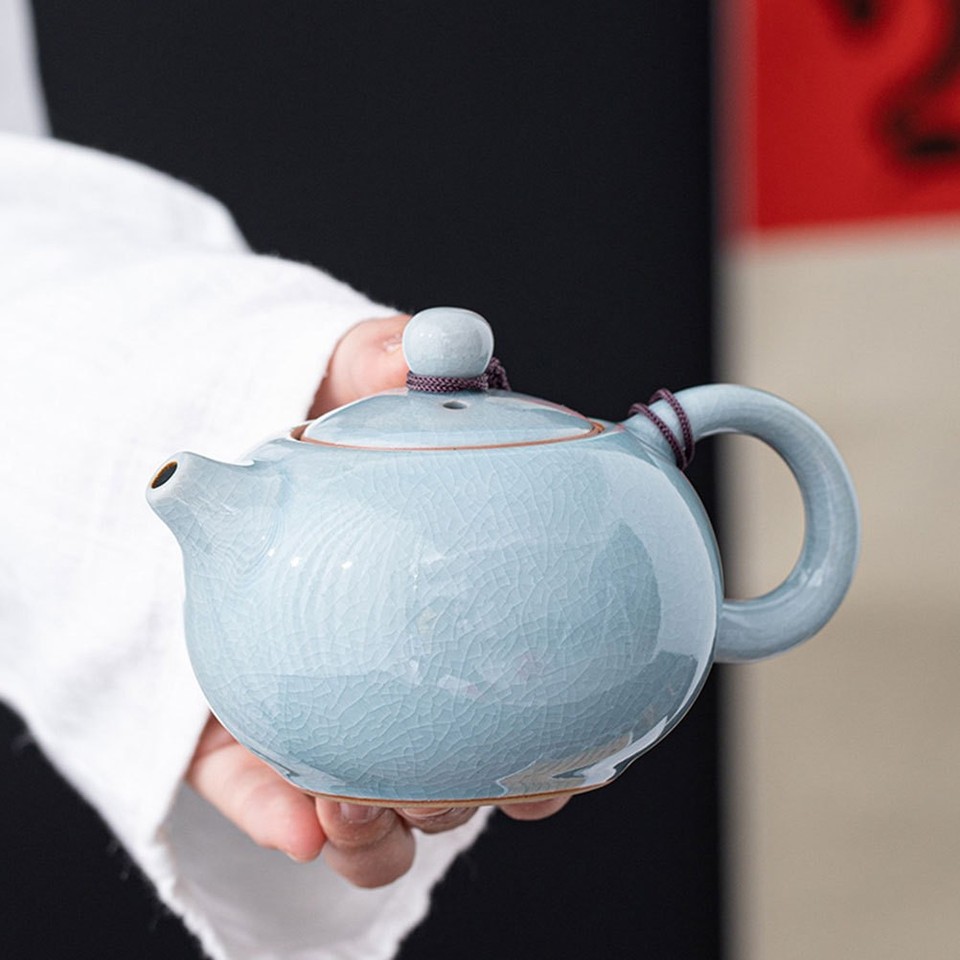 Kungfu Tea Pot Ceramic Teaware Tea Brewing Pot Teapot Porcelain ...