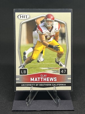 CLAY MATTHEWS 2009 SAGE HIT #47 USC TROJANS/GREEN BAY RC ROOKIE CARD | eBay