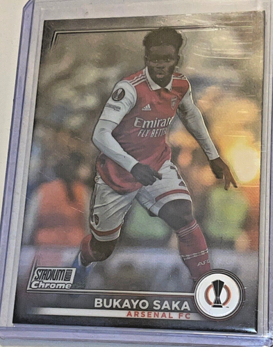 RARE BUKAYO SAKA CARD 2023 TOPPS STADIUM CLUB CHROME ARSENAL FC | eBay