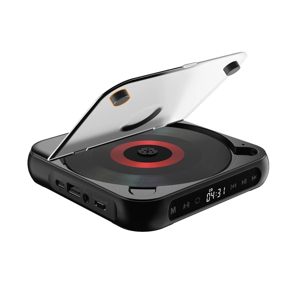 New CD Players Recorders Portable Bluetooth-Compatible CD Player With ...