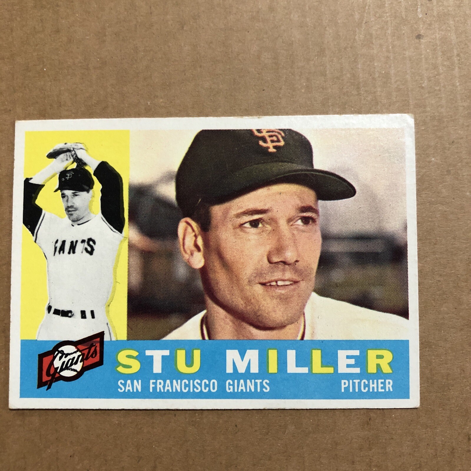 1960 Topps #378 STU MILLER Giants - EX | eBay