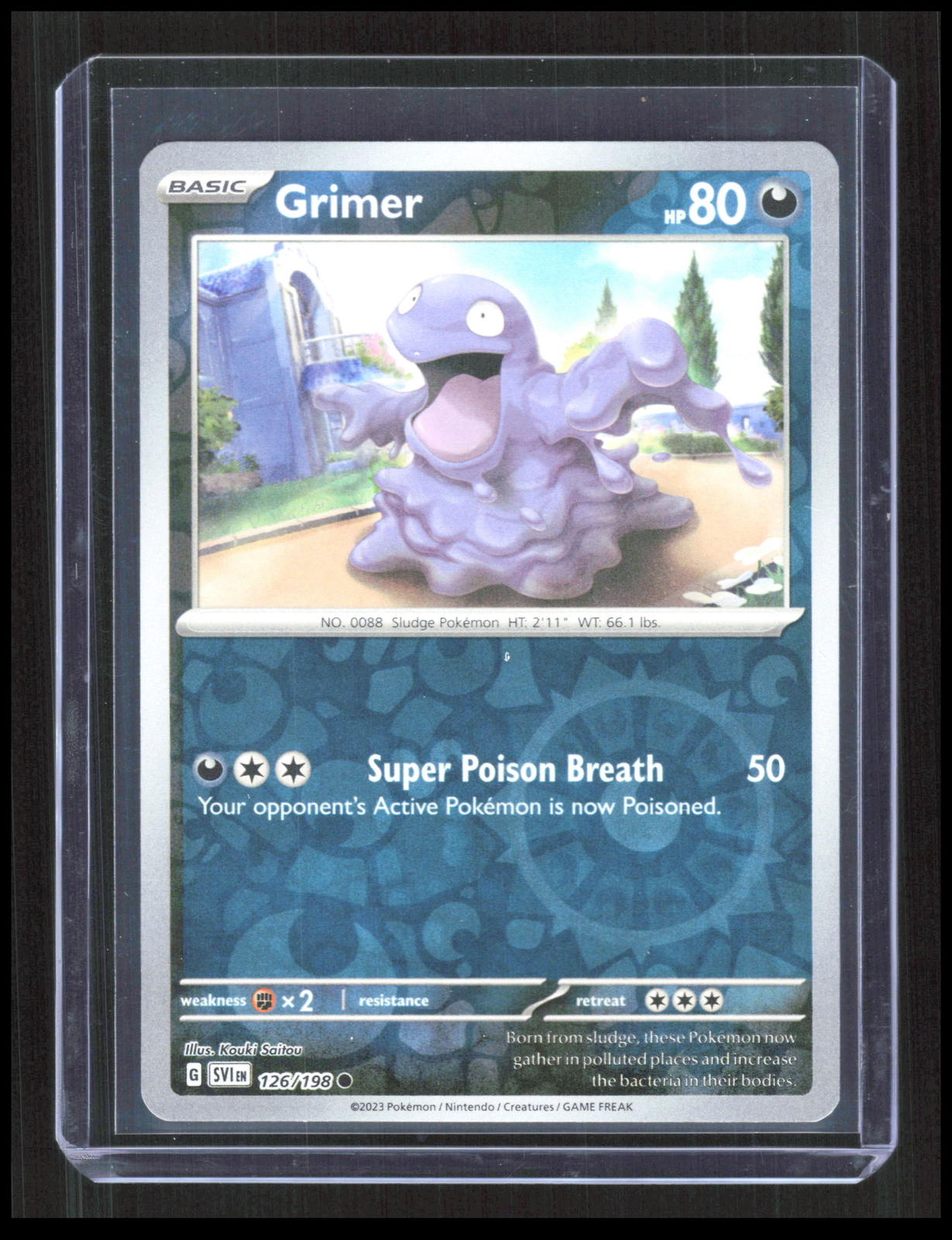 Grimer 126/198 Reverse Holo SV01: Scarlet & Violet Base Set Pokemon CB ...