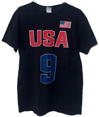 Michael Jordan Dream Team Basketball USA Black Delta T-Shirt Mens Size ...